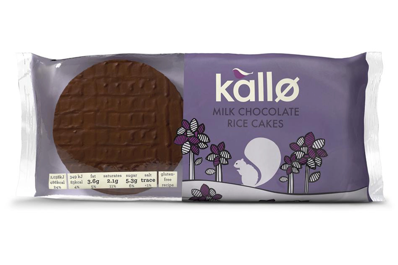 Milk Chocolate Rice Cakes 100g (Kallo) | Healthy Supplies