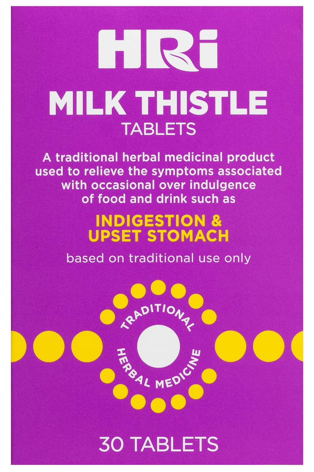 Organic Milk Thistle Tablets x 30 (HRI) | Healthy Supplies