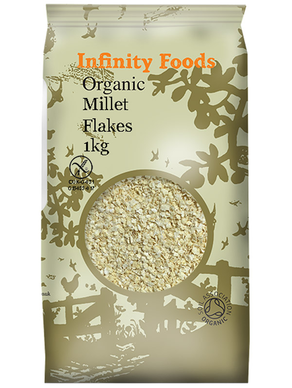 Millet Flakes, Organic 500g (Infinity Foods) | Healthy Supplies