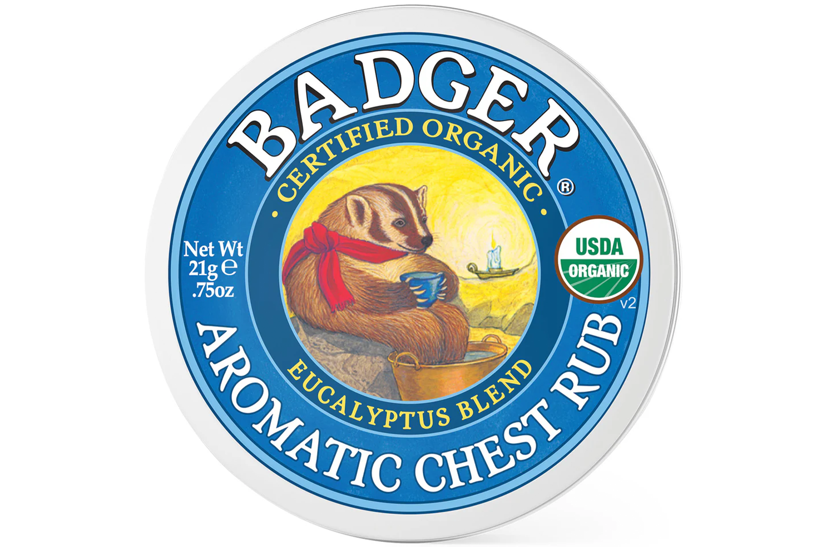 Organic Mini Aromatic Chest Rub 21g (Badger) | Healthy Supplies