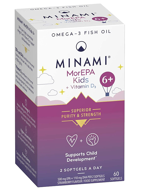 MorEPA Kids 6+, 60 Capsules (Minami Nutrition) | Healthy Supplies