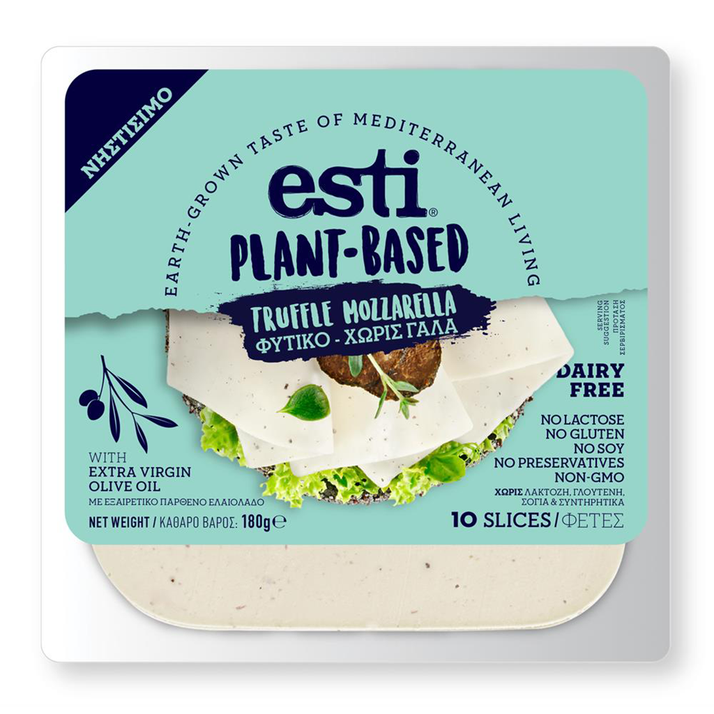 Mozzarella with Truffle flavour Slices 180g (Esti) | Healthy Supplies