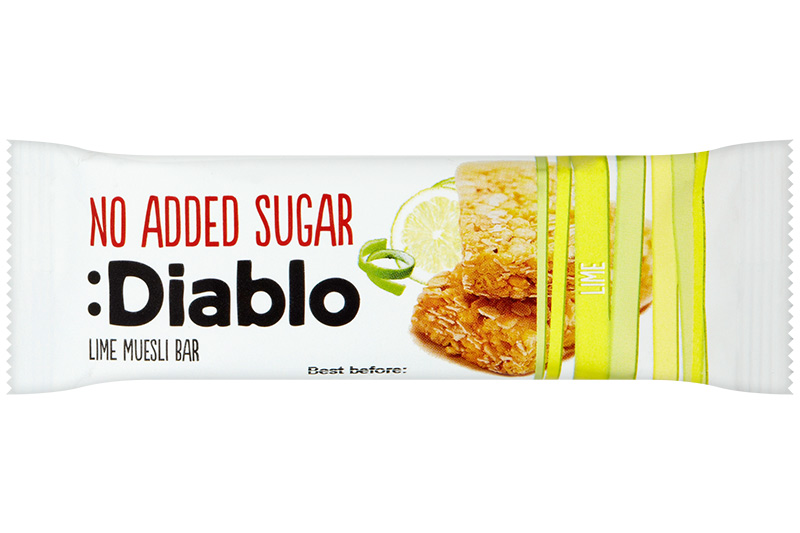 Lime Muesli Bar 30g (Diablo) | Healthy Supplies