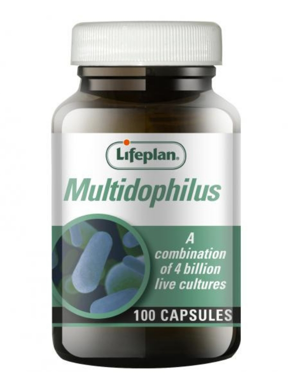 Multidophilus (Non Dairy Lactobacillus Complex) 100 Capsules (Lifeplan ...