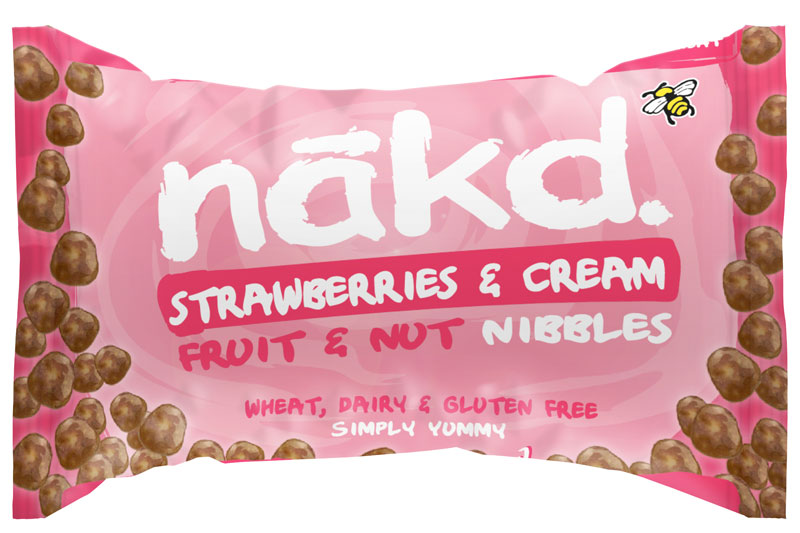 Strawberries & Cream Nibbles 40g (Nakd) | Healthy Supplies