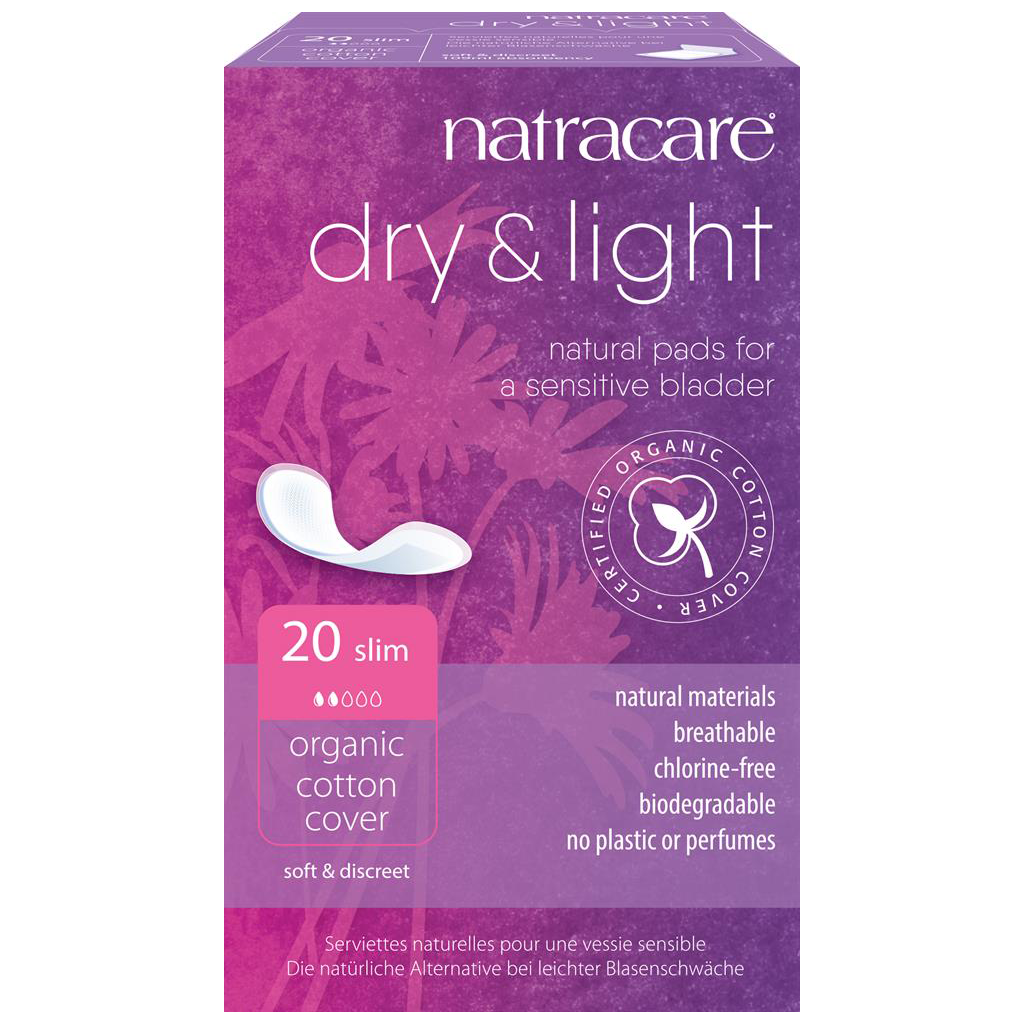 Dry and Light Mild Incontinence Pads x20 (Natracare) | Healthy Supplies