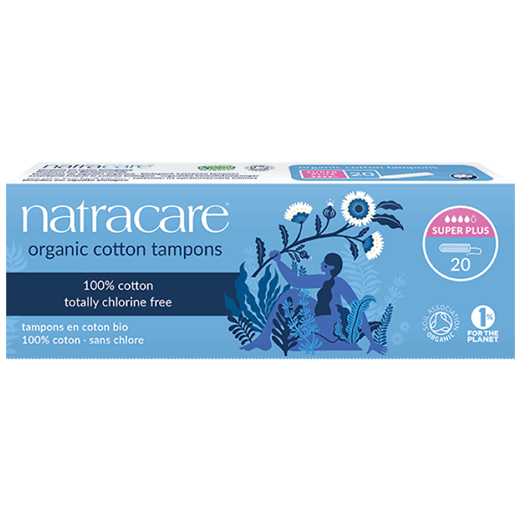 Organic Non-Applicator Tampons Super Plus x20 (Natracare) | Healthy ...