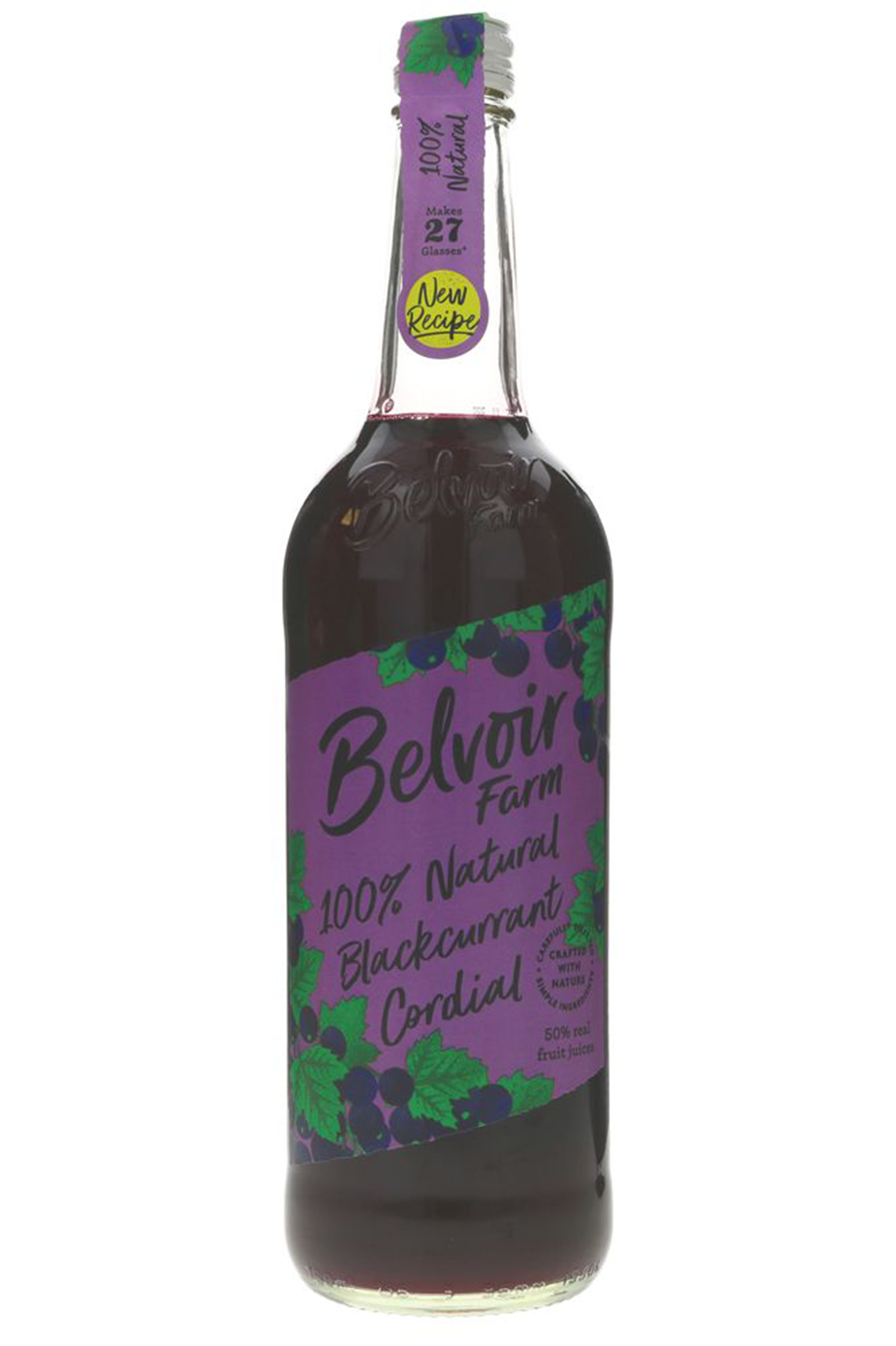Blackcurrant Cordial 750ml (Belvoir) | Healthy Supplies