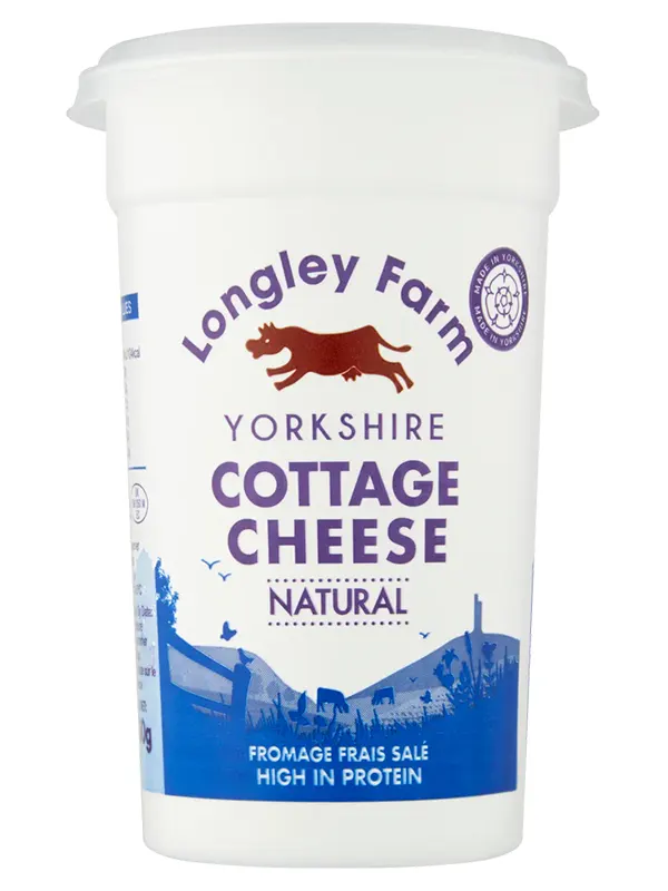 Natural Cottage Cheese 250g (Longley Farm) | Healthy Supplies