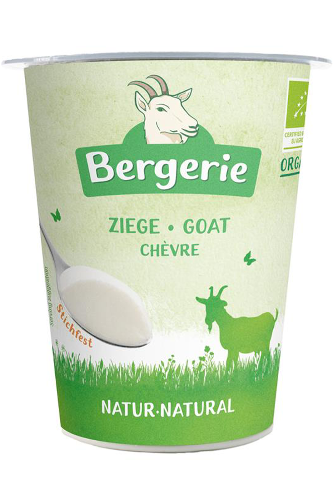 Organic Natural Goats Milk Yogurt 125g (Bergerie) | Healthy Supplies