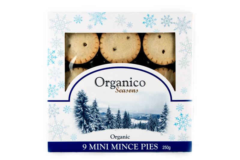 Mini Mince Pies, Organic 250g (Organico Seasons) | Healthy Supplies