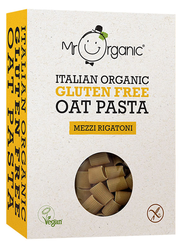 Organic Oat Mezzi Rigatoni Pasta, Gluten-Free 340g (Mr Organic ...