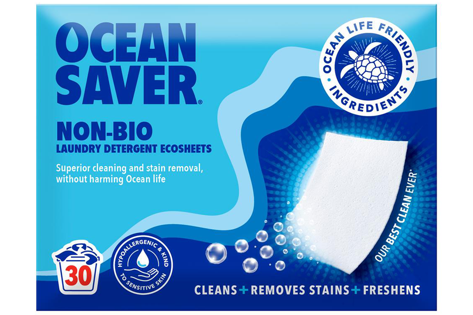 Laundry EcoSheets x 15 (OceanSaver) | Healthy Supplies