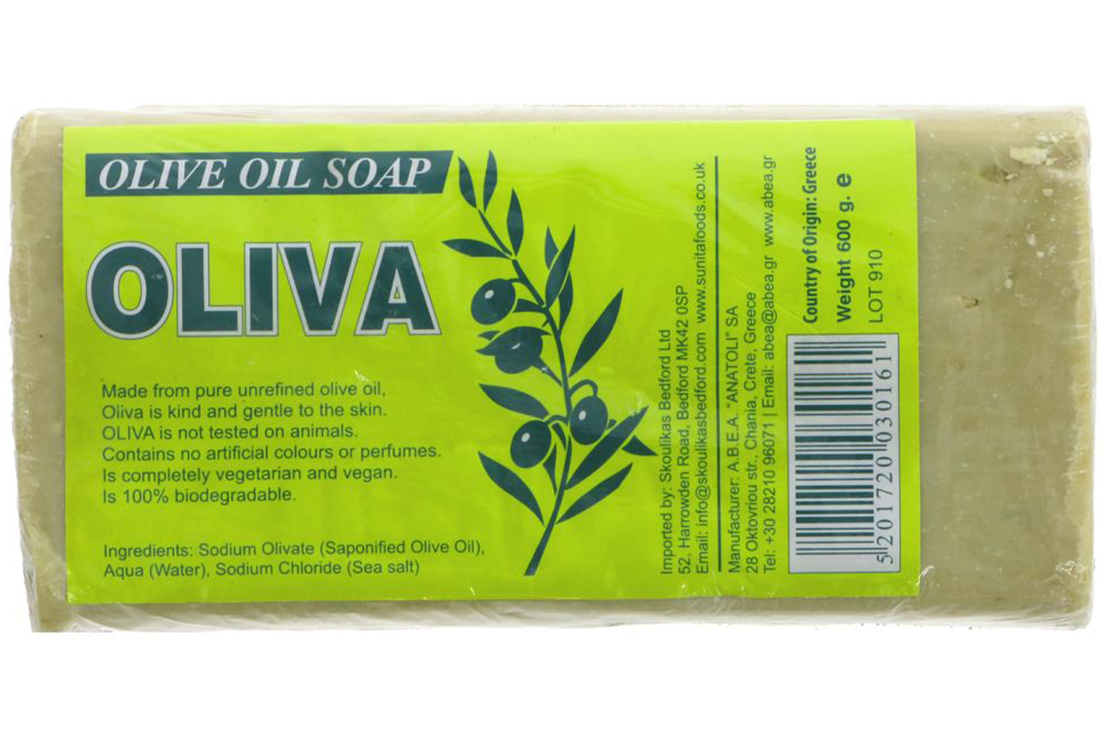 Olive Oil Soap 600g (Oliva) | Healthy Supplies