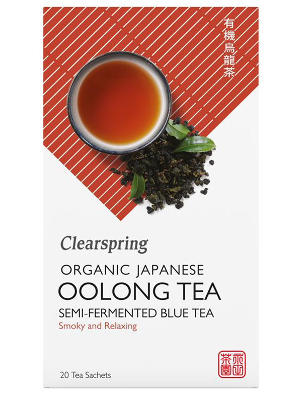 Organic Oolong Tea Semi-Fermented Blue, 20 Tea Sachets (Clearspring ...