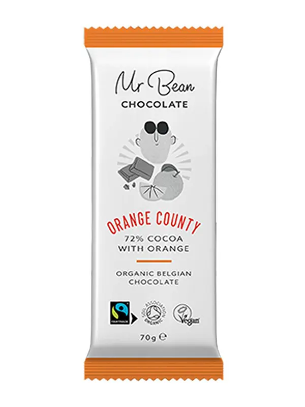 Organic Orange County 70g (Mr Bean Chocolate) | Healthy Supplies