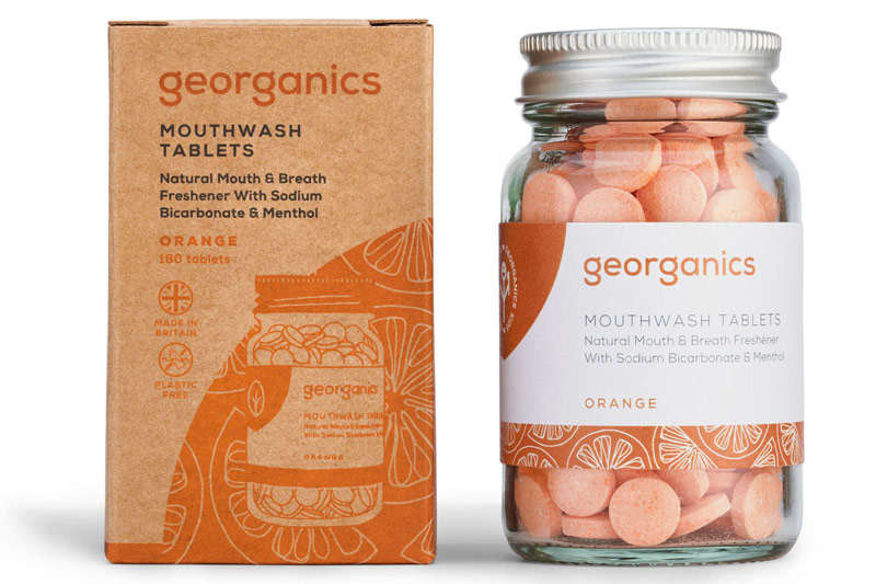 Orange Mouthwash 180 Tablets (Georganics) | Healthy Supplies