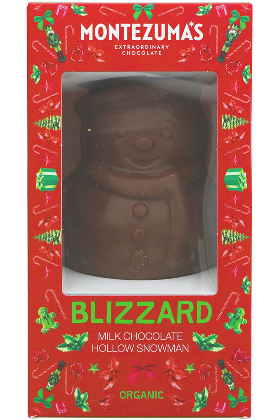 Organic Blizzard Milk Chocolate Hollow Snowman 75g (Montezuma's ...