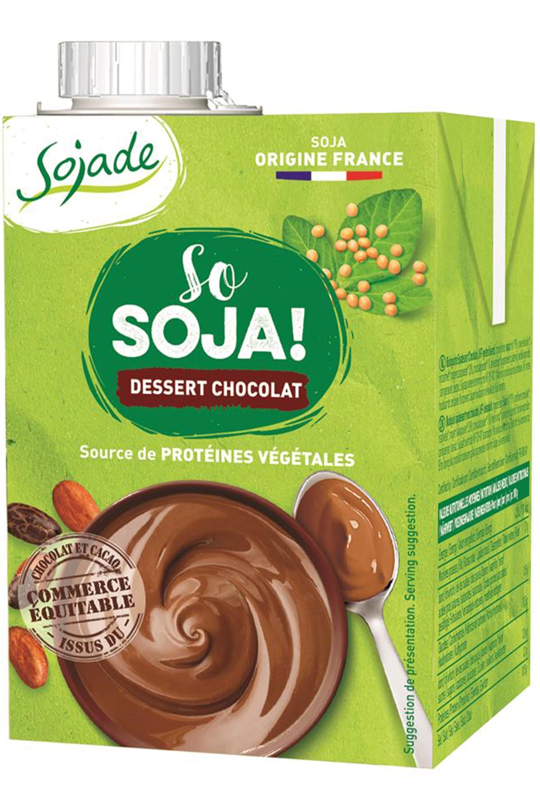 Organic Chocolate Soya Dessert 530g (Sojade) | Healthy Supplies