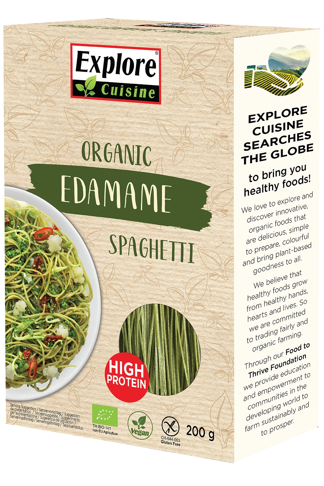 Organic Edamame Spaghetti 200g (Explore Cuisine) | Healthy Supplies