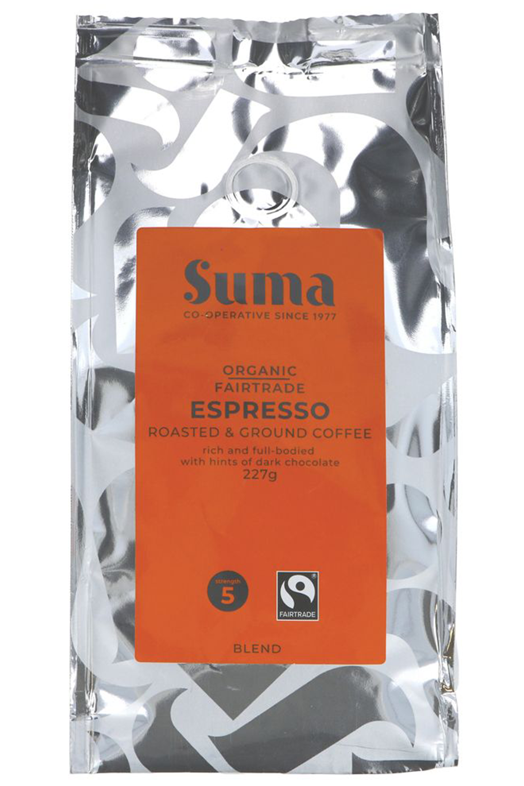 Organic Espresso Ground Coffee 227g (Suma) | Healthy Supplies