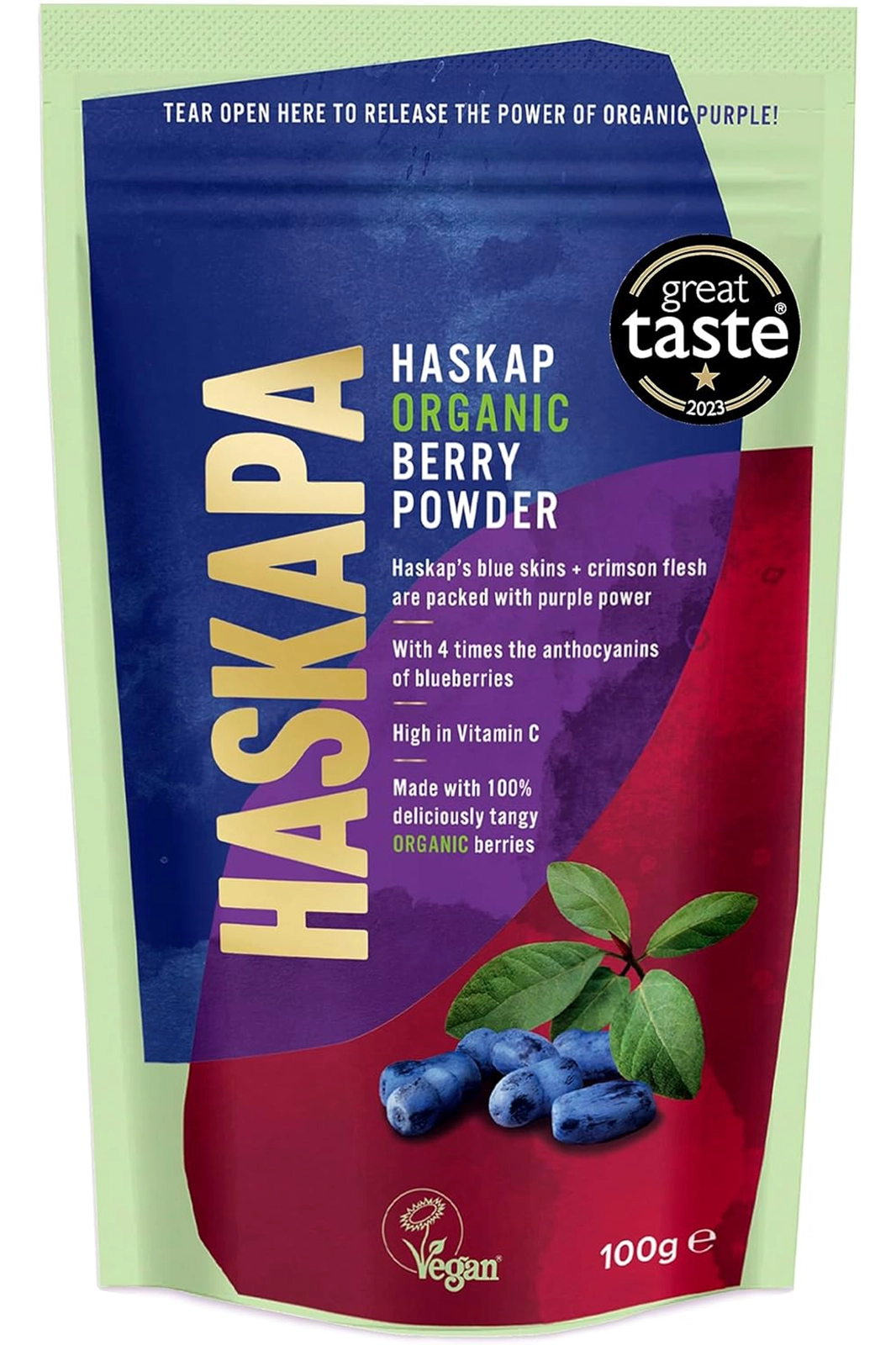 Organic Haskap Berry Powder 100g (Haskapa) | Healthy Supplies