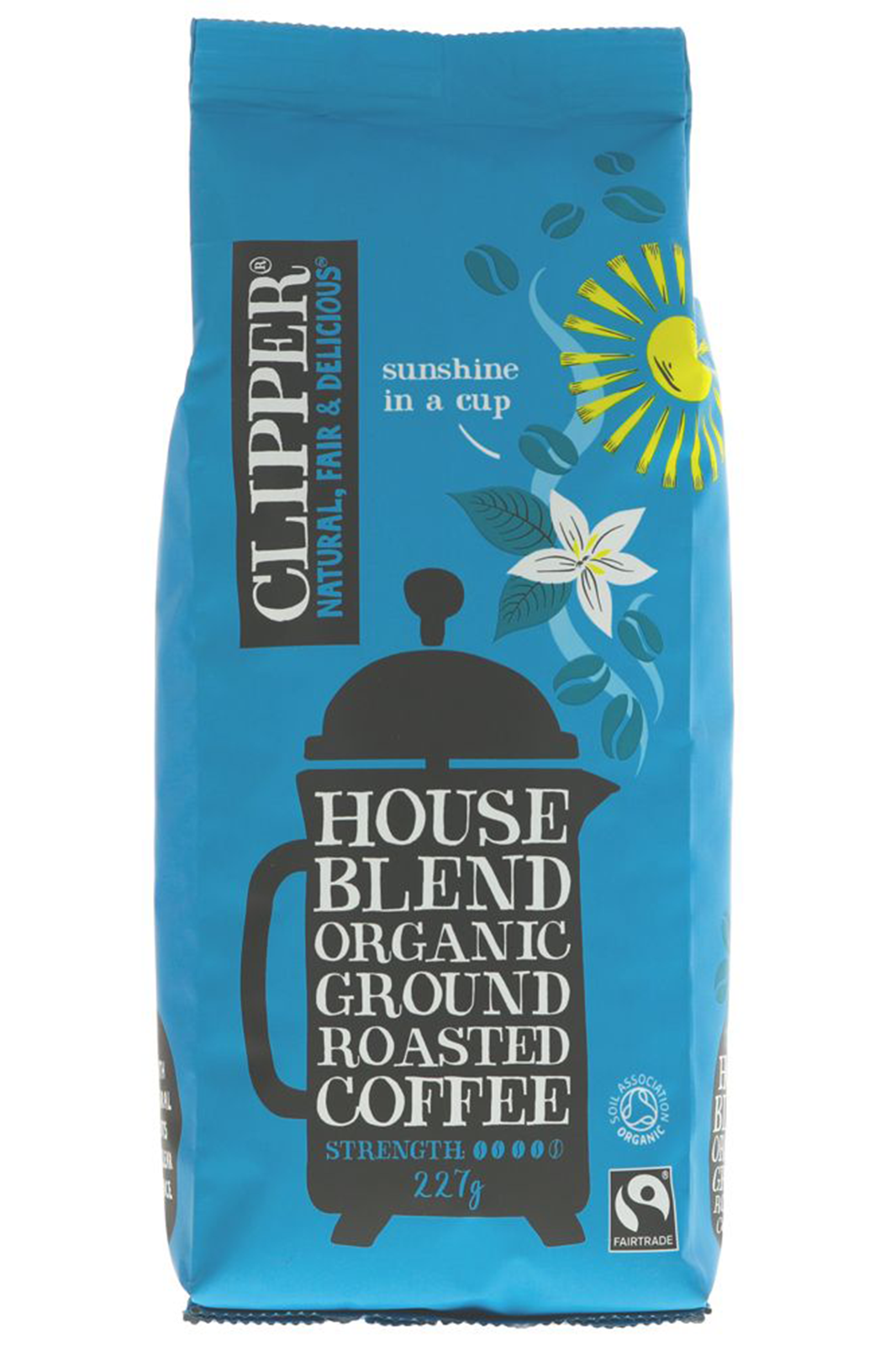 Organic House Blend Roast & Ground Coffee 227g (Clipper) | Healthy Supplies