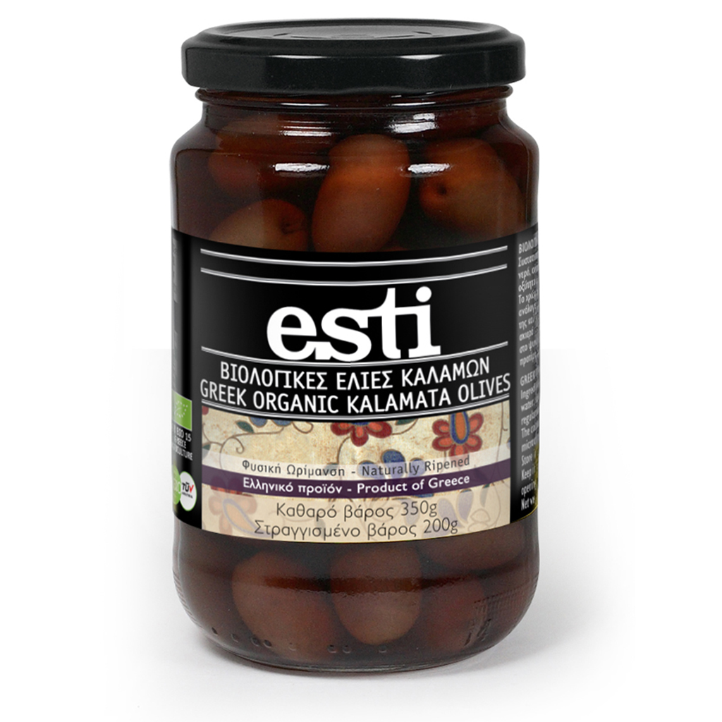 Organic Kalamata Olives 350g (Esti) | Healthy Supplies