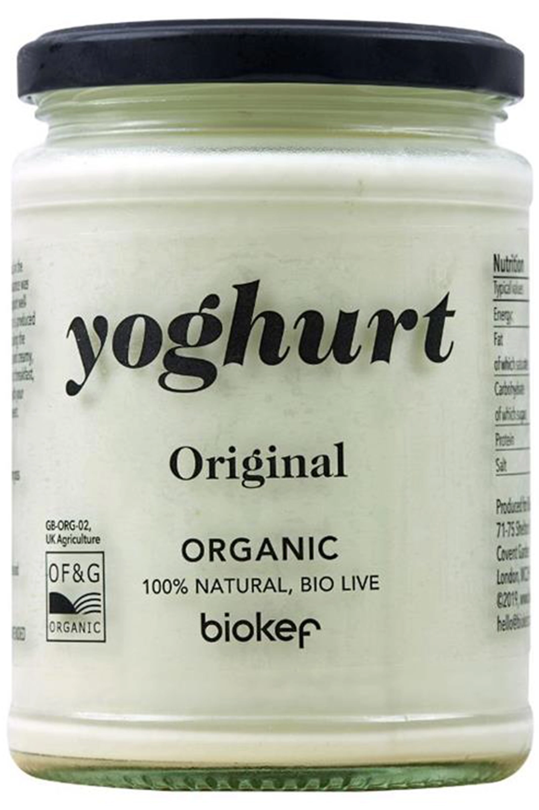 Organic Natural Yoghurt 500g (Biokef) | Healthy Supplies