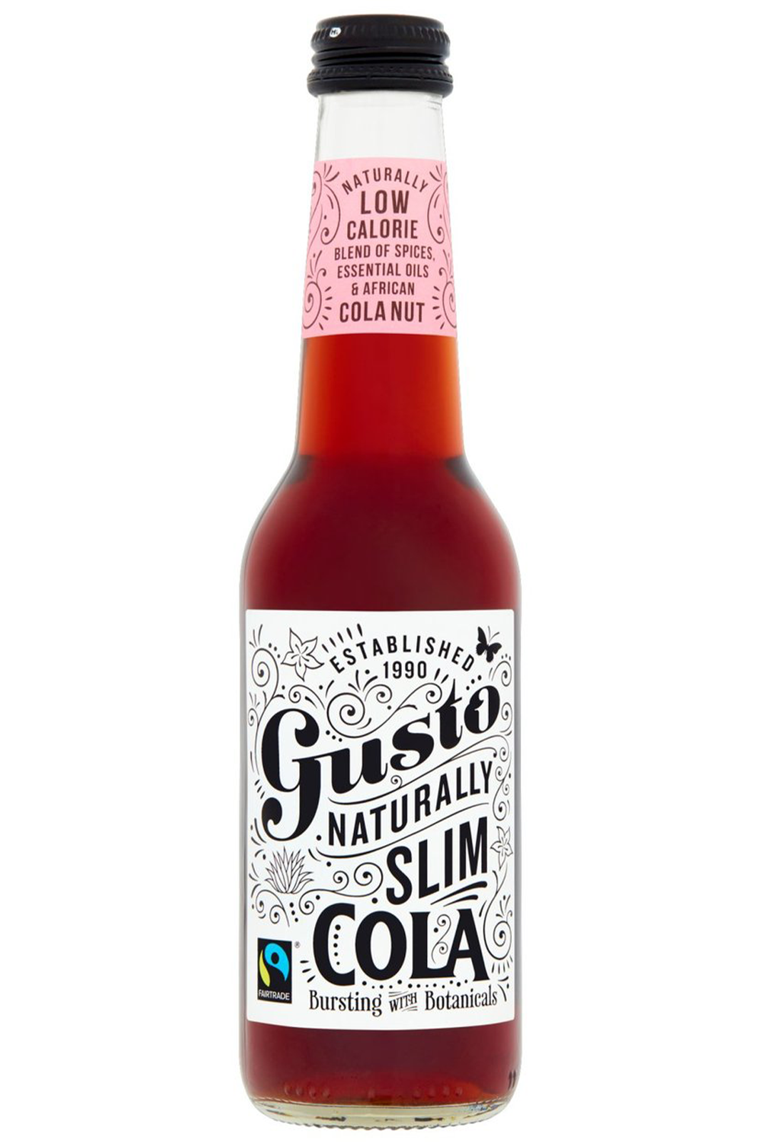 Organic Fairtrade Naturally Low Calorie Cola 275ml (Gusto) | Healthy ...