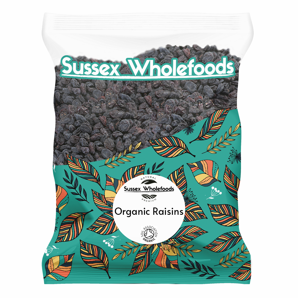 Organic Raisins 1kg (Sussex Wholefoods) | Healthy Supplies