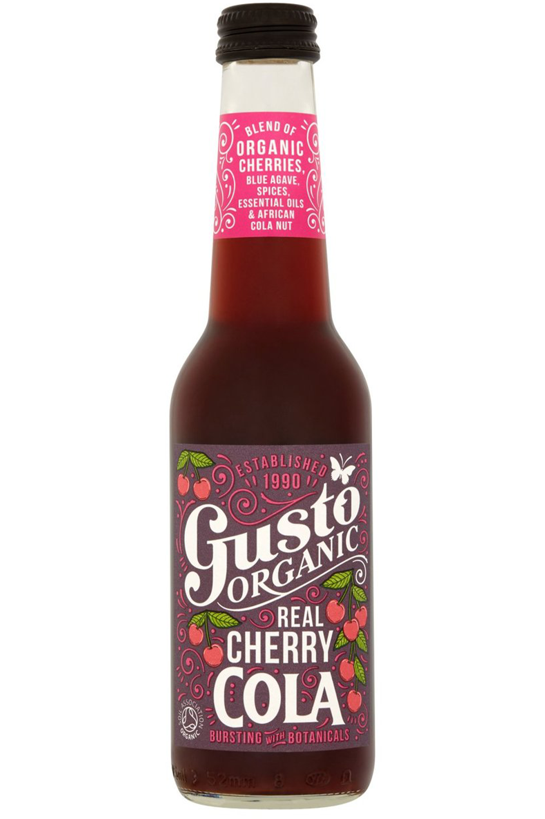 Organic Fairtrade Real Cherry Cola 275ml (Gusto) | Healthy Supplies