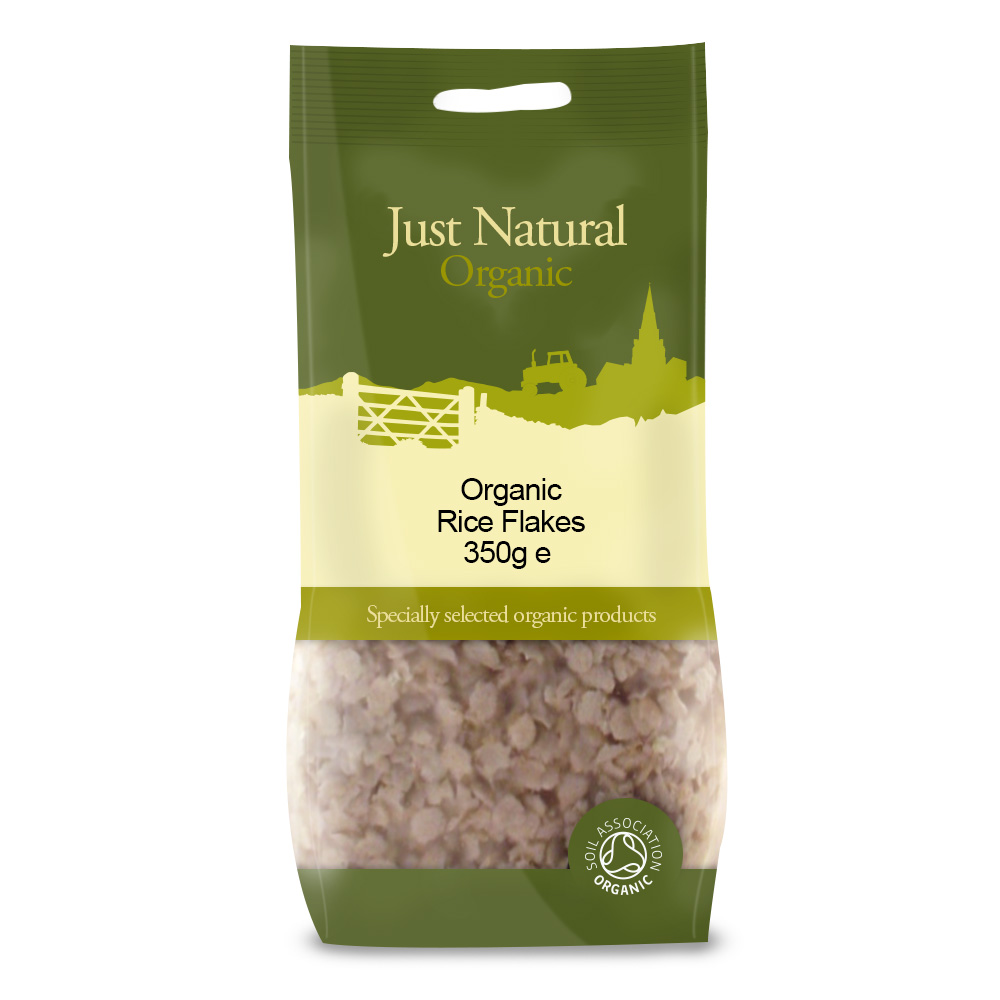 Rice Flakes 350g, Organic (Just Natural Organic) | Healthy Supplies