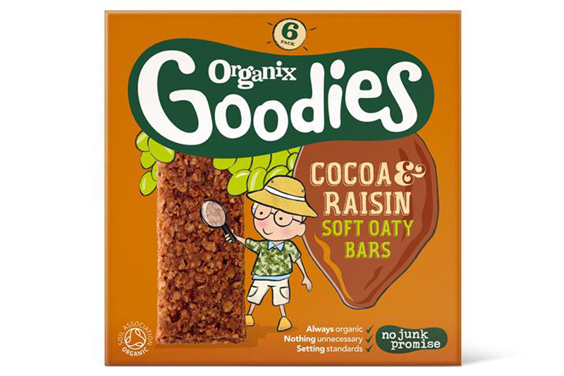 Cocoa and Raisin Goodies Oat Bar 6x30g (Organix) | Healthy Supplies