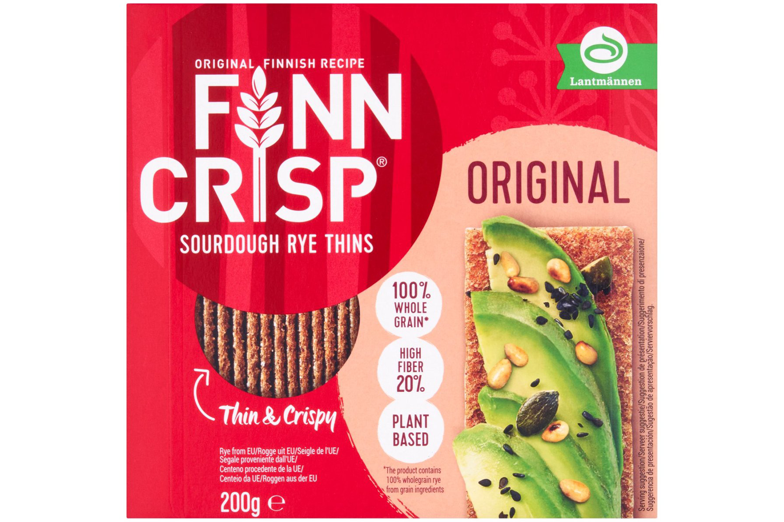 Original Rye Crispbread Thins 200g (Finn Crisp) | Healthy Supplies