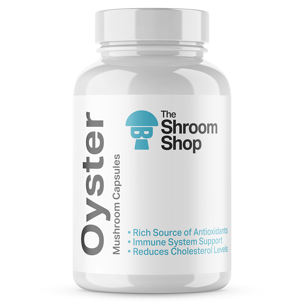 Oyster Mushroom 90 Capsules (The Shroom Shop) | Healthy Supplies