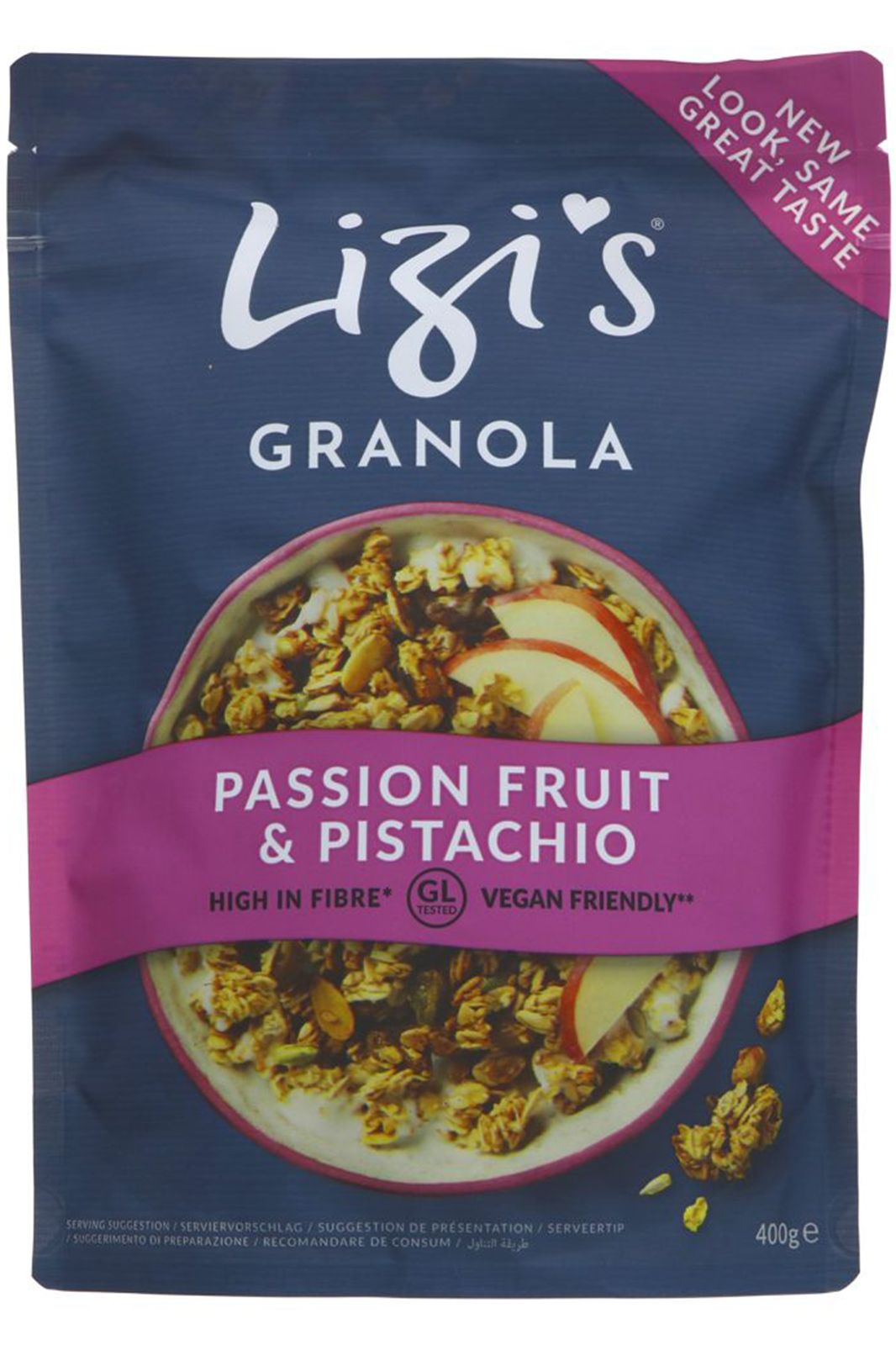 Passionfruit & Pistachio Granola 400g (Lizi's) | Healthy Supplies