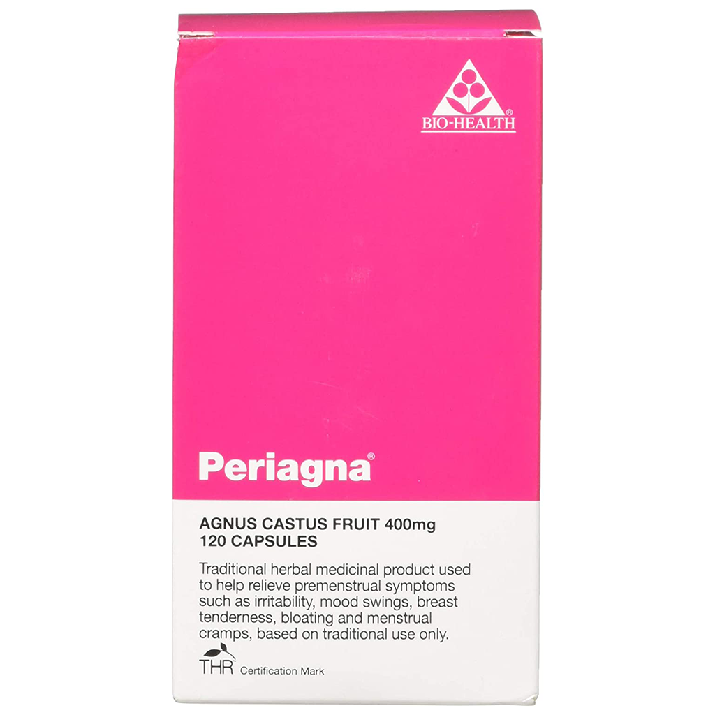 Periagna (Agnus Castus) 400mg 120 Capsules (Bio-Health) | Healthy Supplies