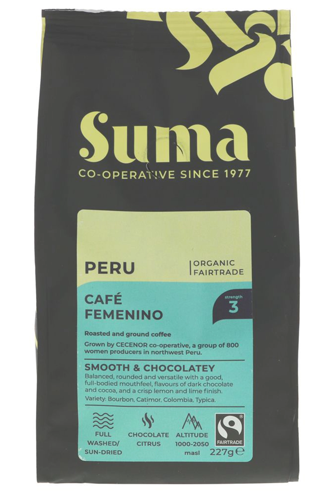 Organic Peru Ground Coffee 227g (Suma) | Healthy Supplies