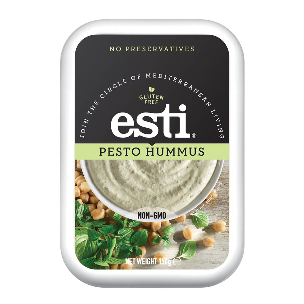 Pesto Hummus 150g (Esti) | Healthy Supplies
