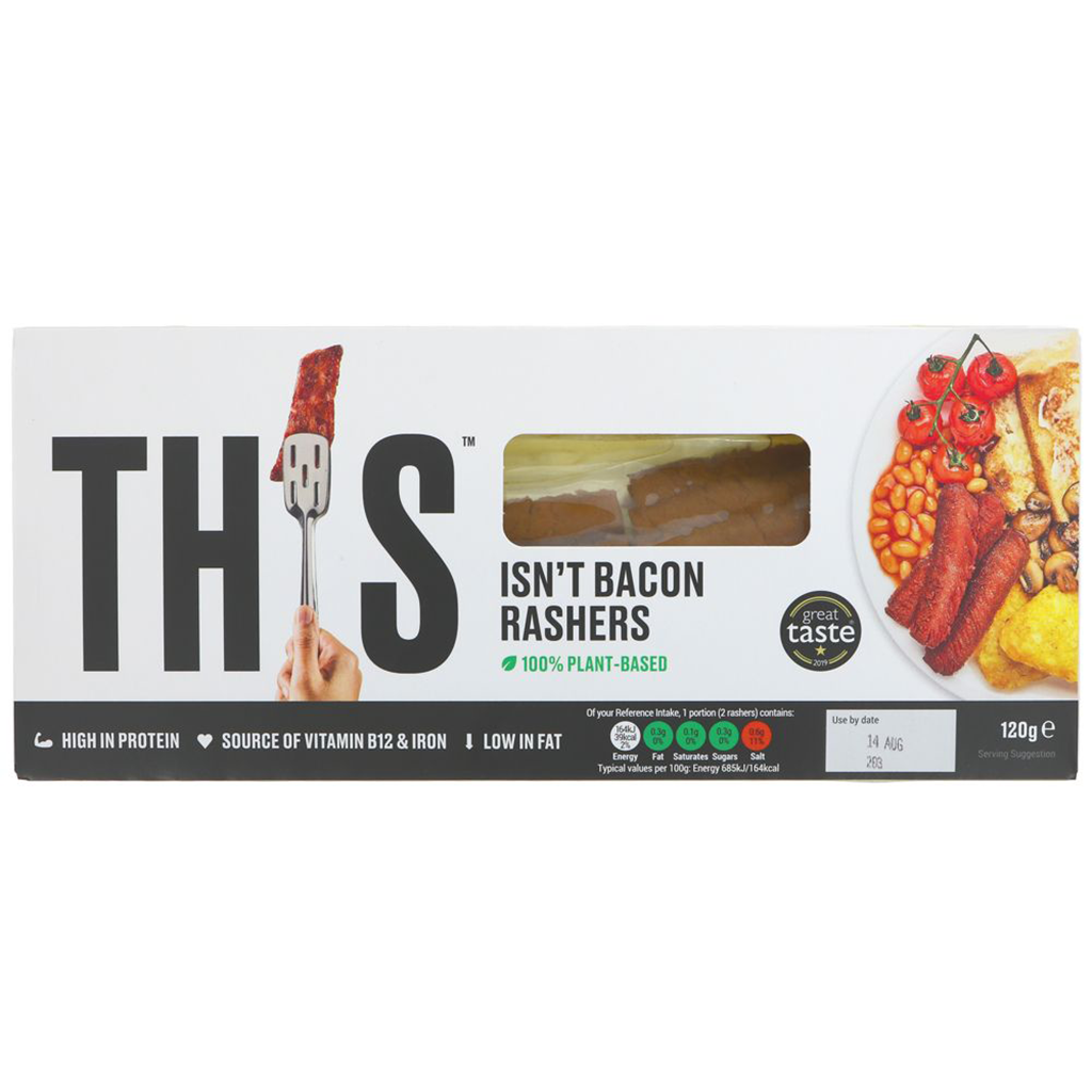 Plant-Based Bacon Rashers 120g (This) | Healthy Supplies
