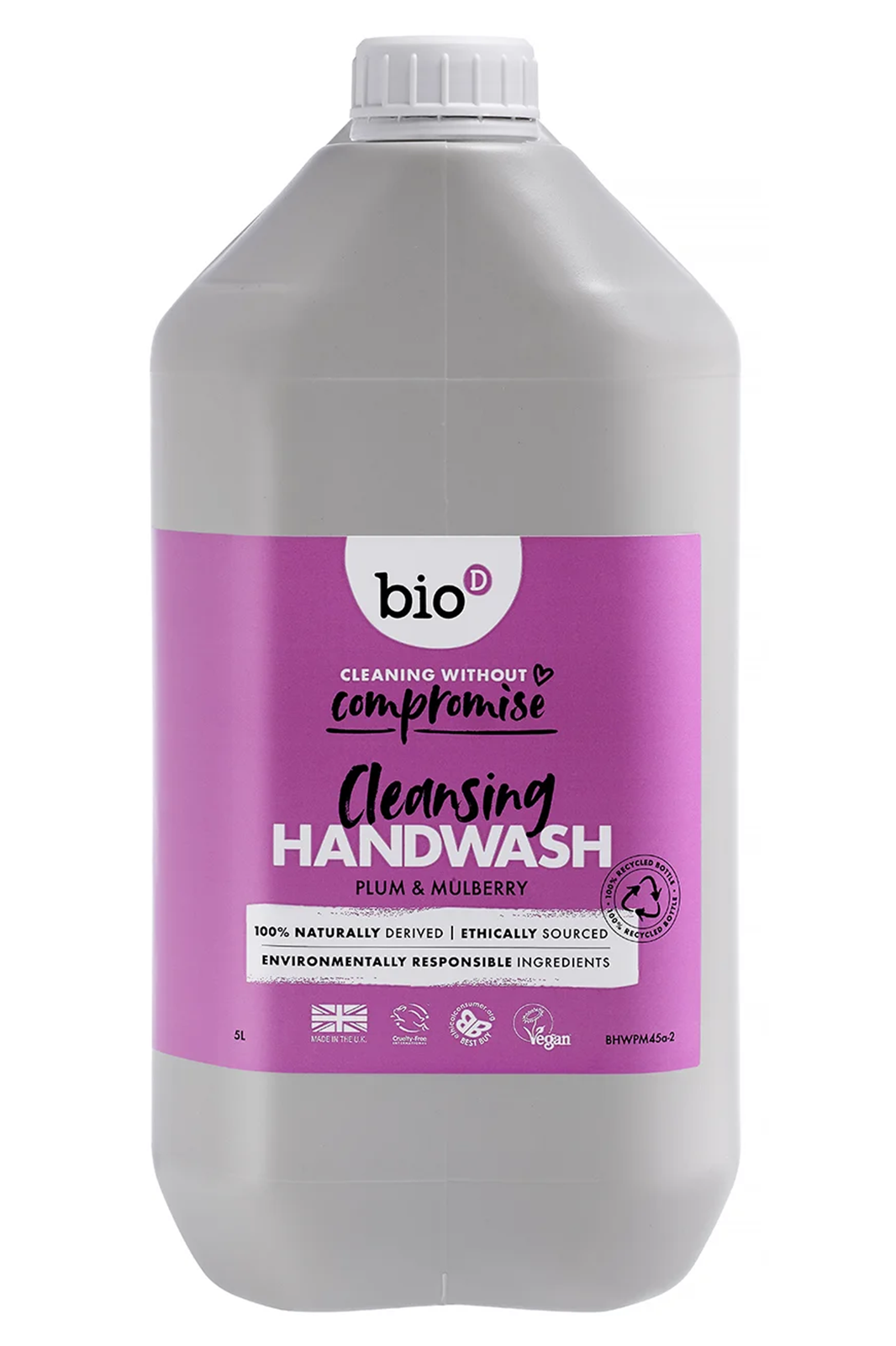 Plum & Mulberry Cleansing Hand Wash 5L (Bio-D) | Healthy Supplies
