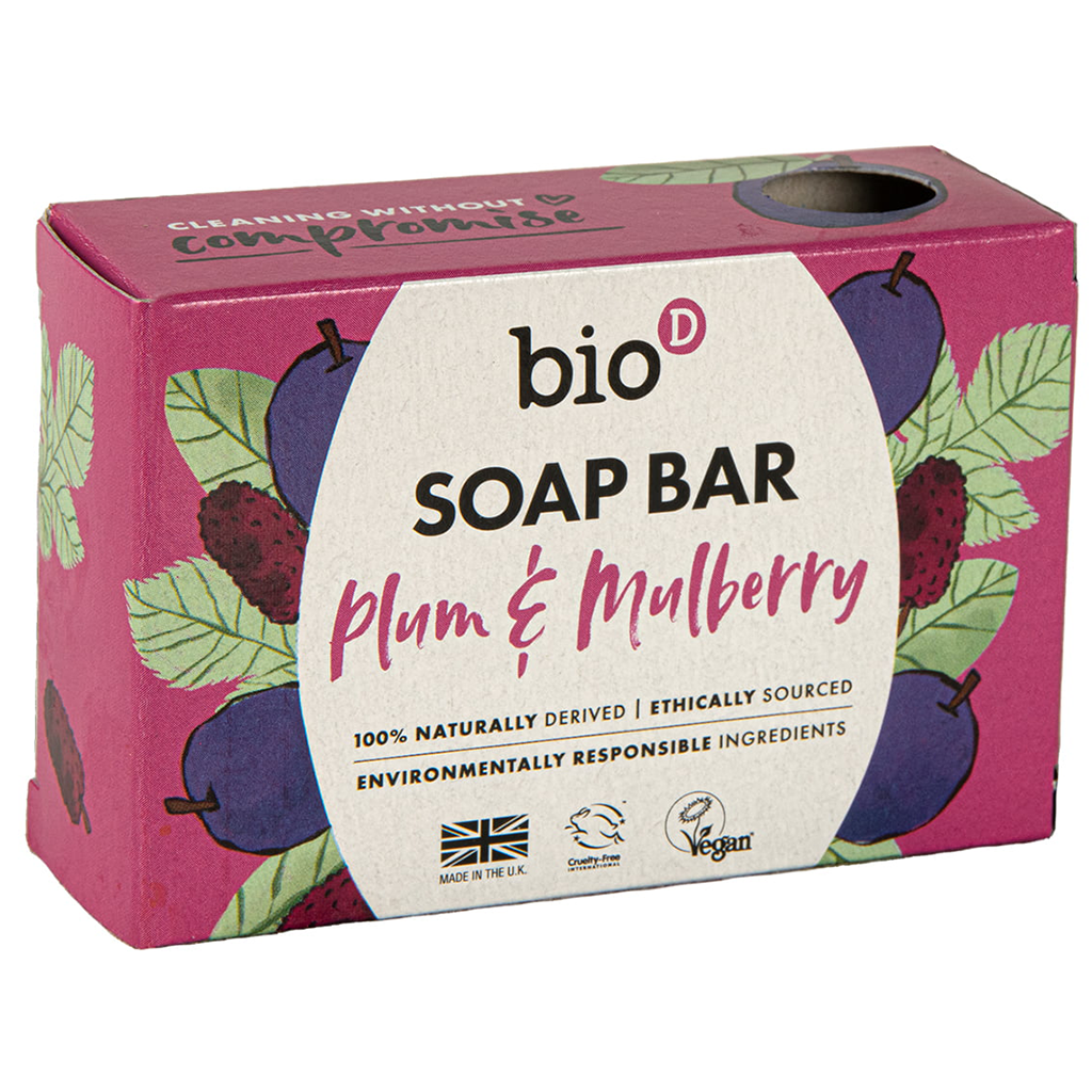 Plum & Mulberry Soap 90g (Bio-D) | Healthy Supplies