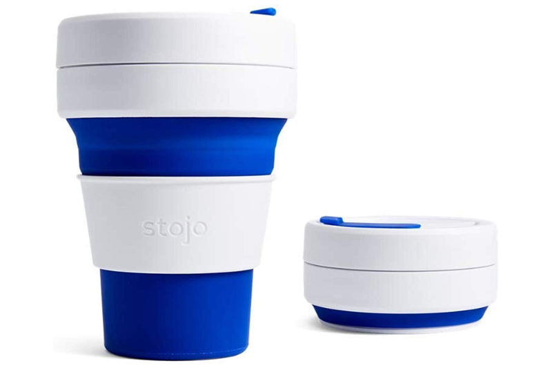 Collapsible Pocket Cup Blue 355ml (Stojo) | Healthy Supplies