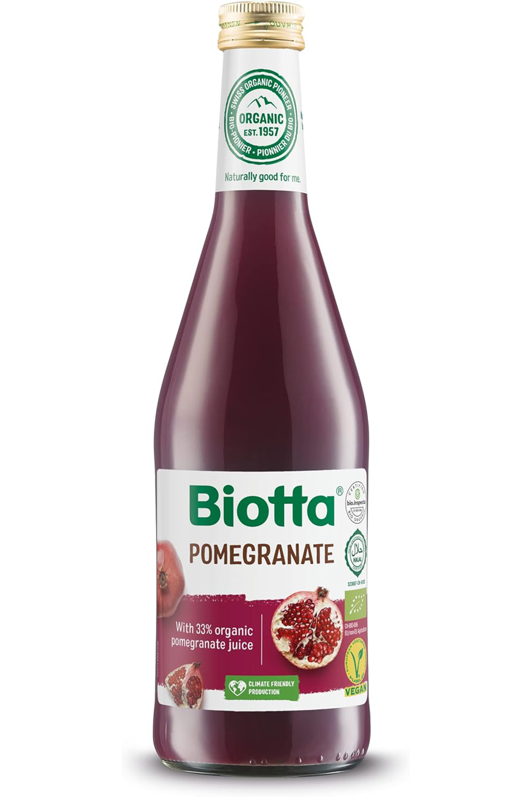 Organic Pomegranate Juice 500ml (Biotta) | Healthy Supplies