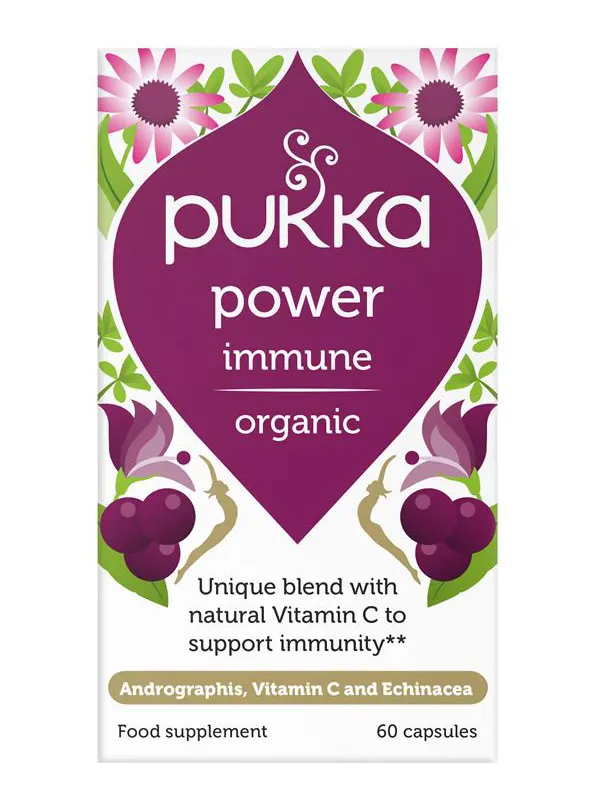 Organic Power Immune 60 Capsules (Pukka) | Healthy Supplies