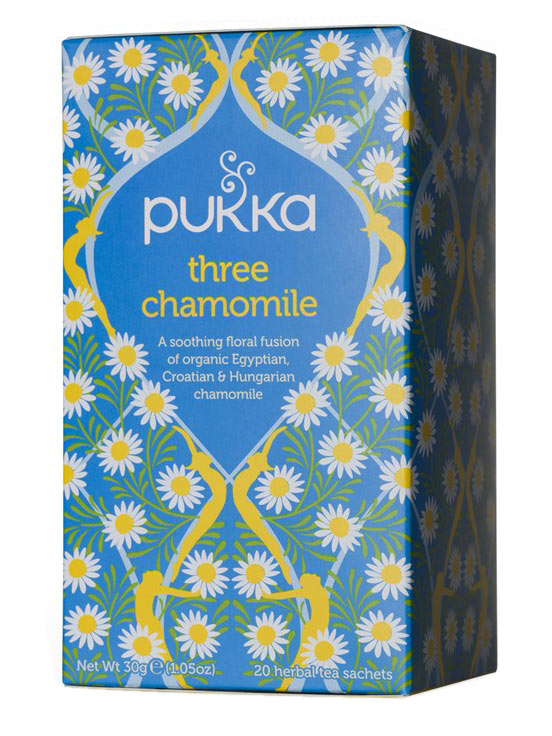 Three Chamomile Tea, Organic 20 x Sachets (Pukka) | Healthy Supplies
