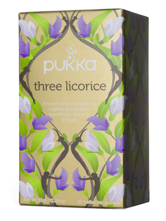 Three Licorice Tea, Organic 20 x Sachets (Pukka) | Healthy Supplies