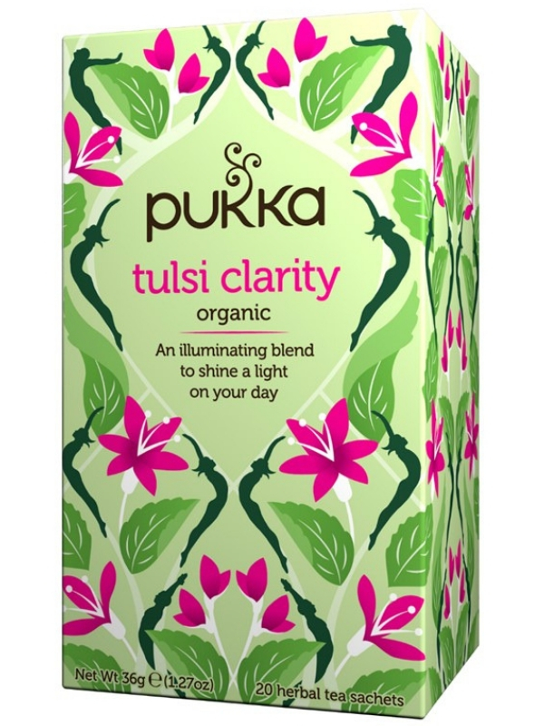 Tulsi Clarity Tea, Organic 20 x Sachets (Pukka) | Healthy Supplies