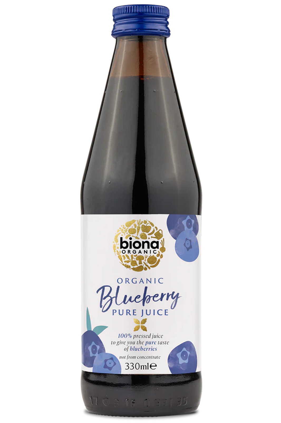 Organic Blueberry Pure Juice 330ml (Biona) | Healthy Supplies